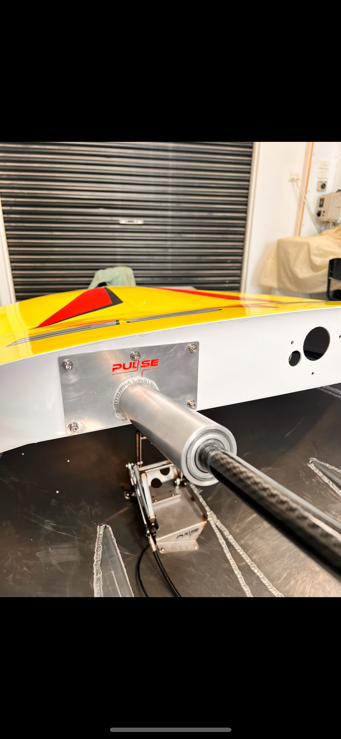 Steering column housing | Pulse Race Boats